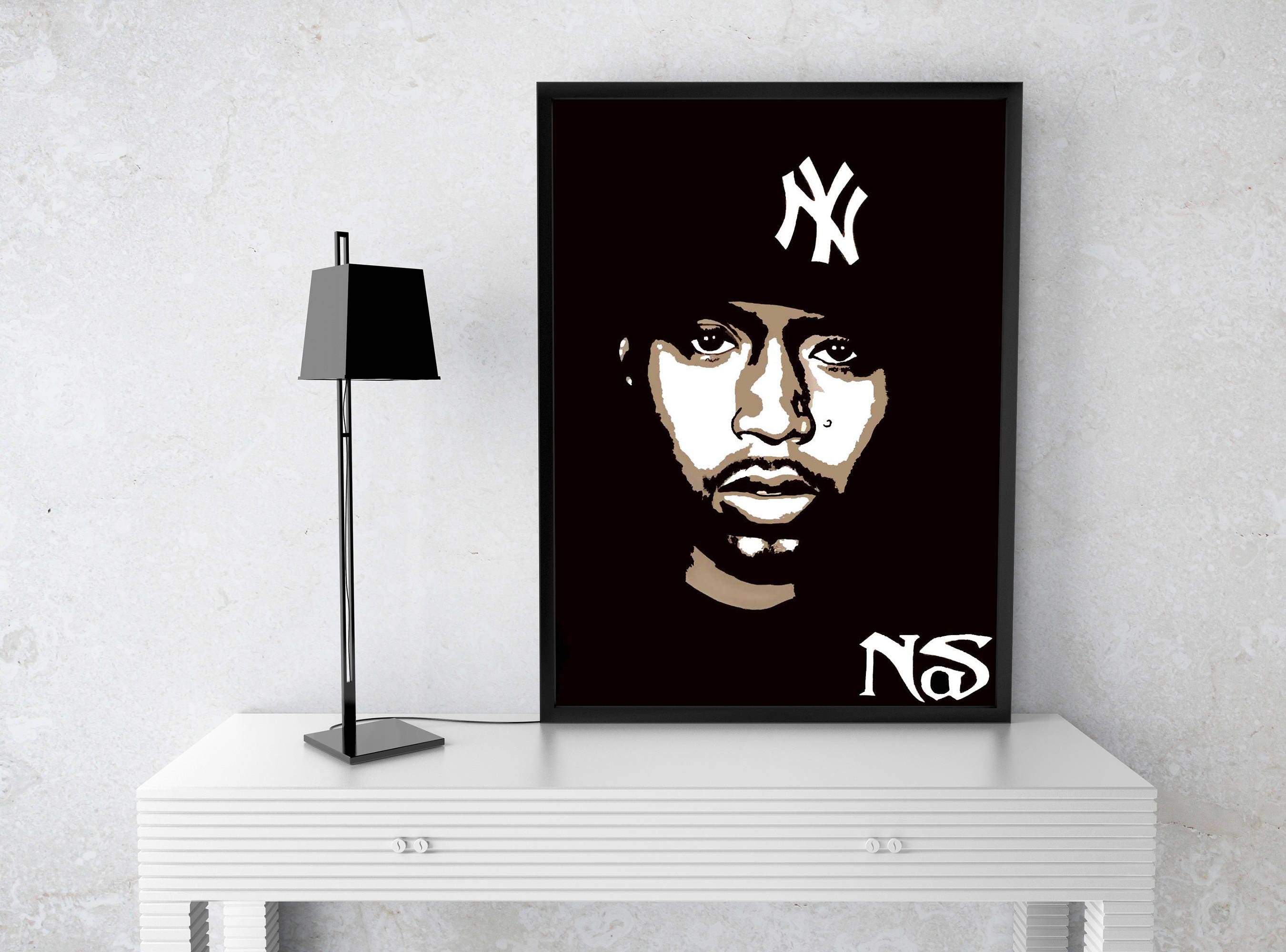 Nas Poster / Nas Print / Stencil Art / Hip-hop / Music Poster | Etsy