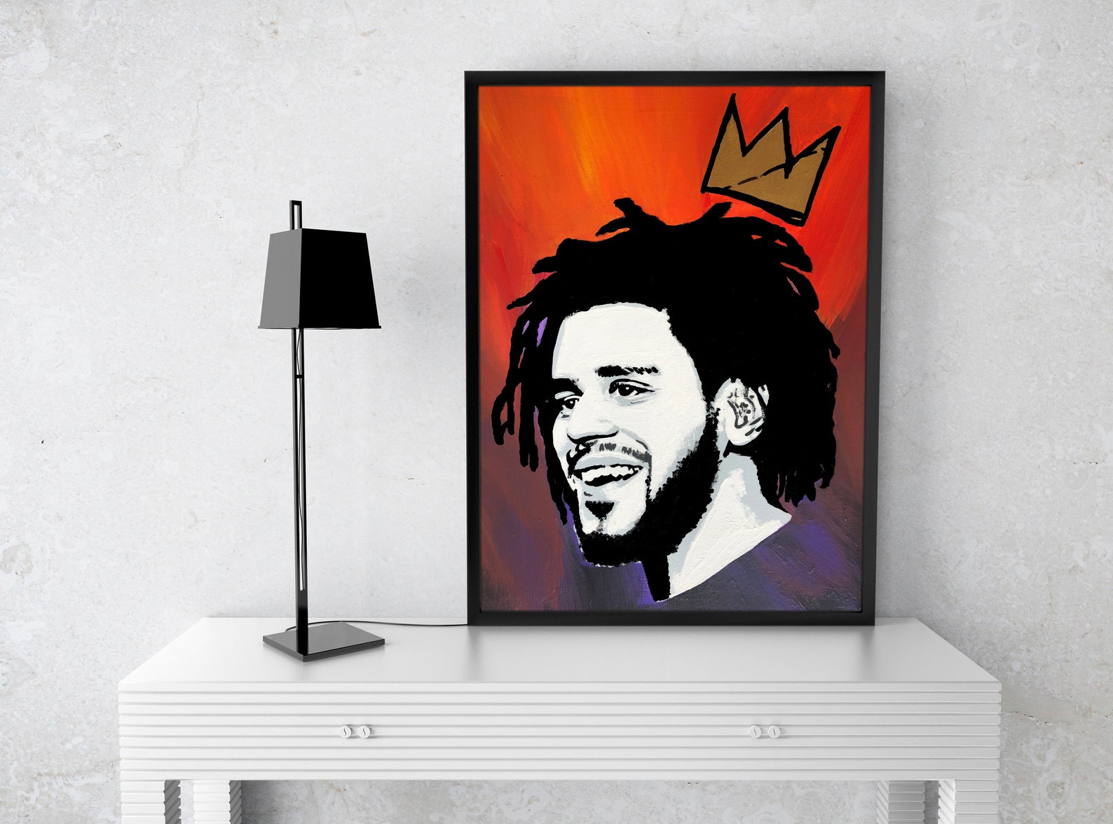 J Cole KOD Poster / J Cole Print / Stencil Art / Hip-hop / | Etsy