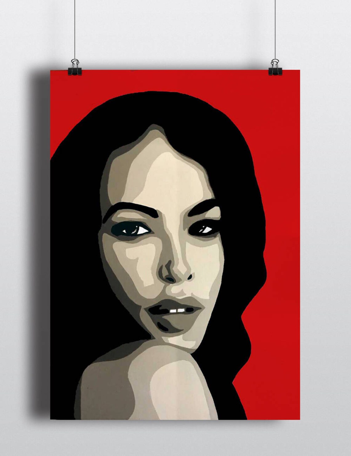 Aaliyah Poster / Aaliyah Print / Stencil Art / Music Poster / - Etsy