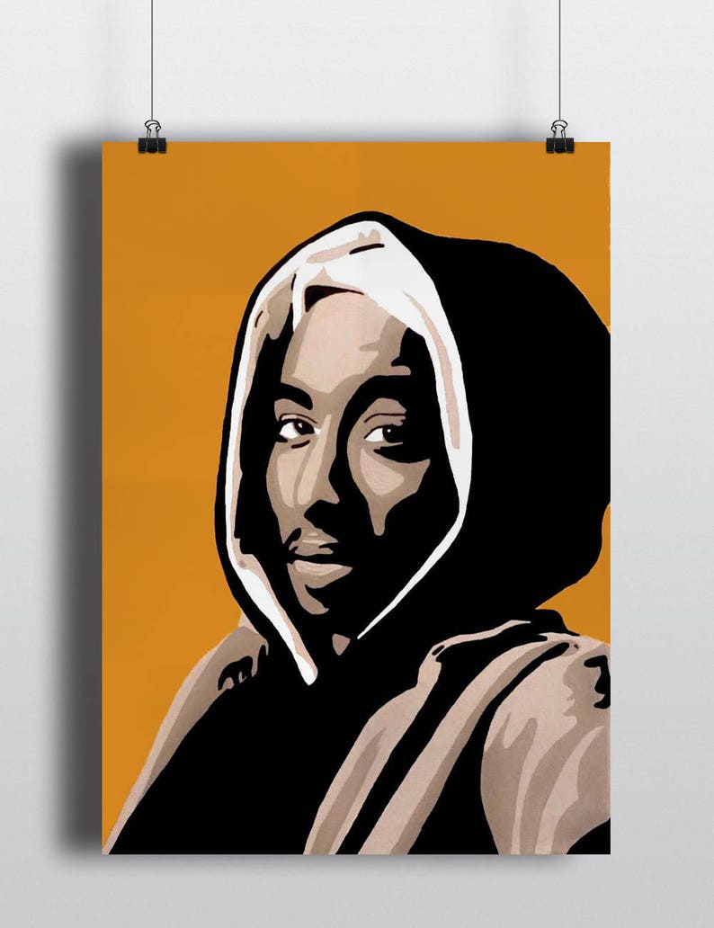 Tupac Poster / Tupac Print / Stencil Art / Tupac / Music - Etsy