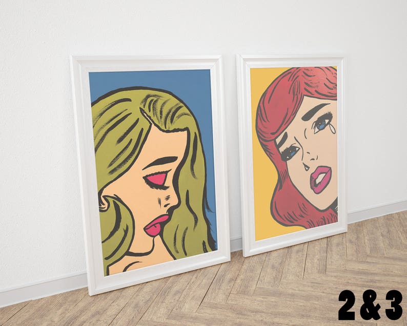 Pop Art Poster / Print / Home Decor / Pop Art Gift | Etsy