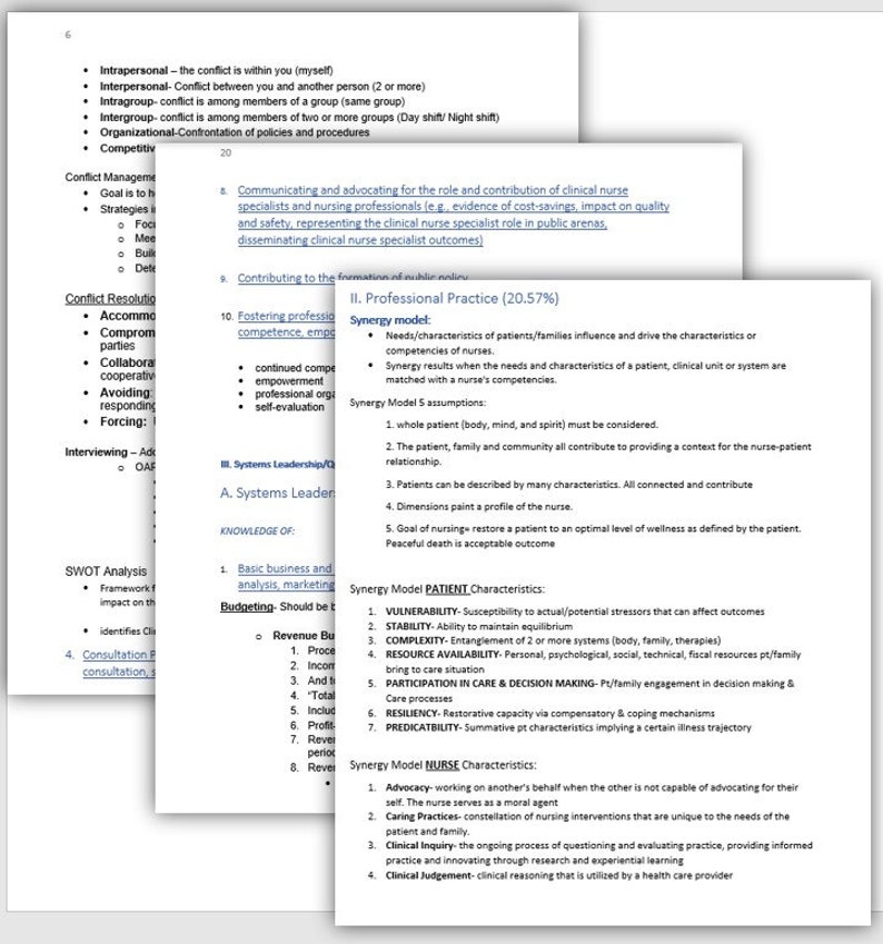 Clinical Nurse Specialist (CNS) Review Notes; Adult-gerontology; CNS ...