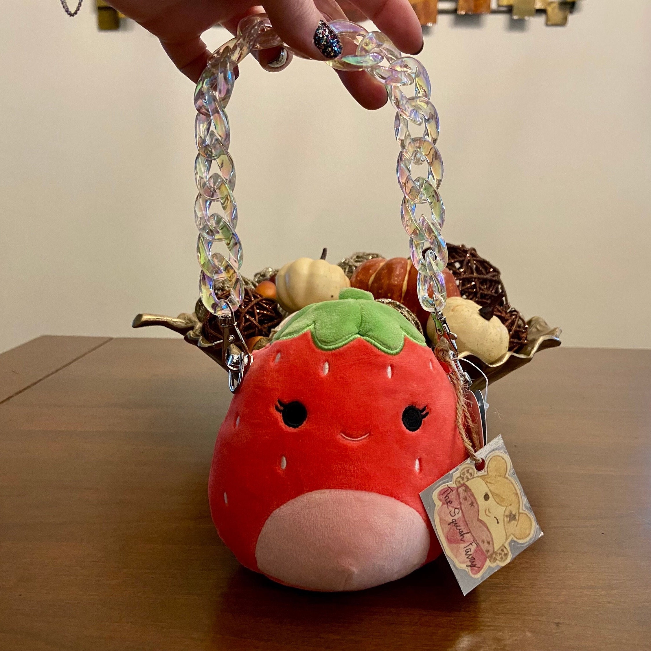 Handmade ID Card Purse / Pouch Scarlet the Strawberry Custom ...