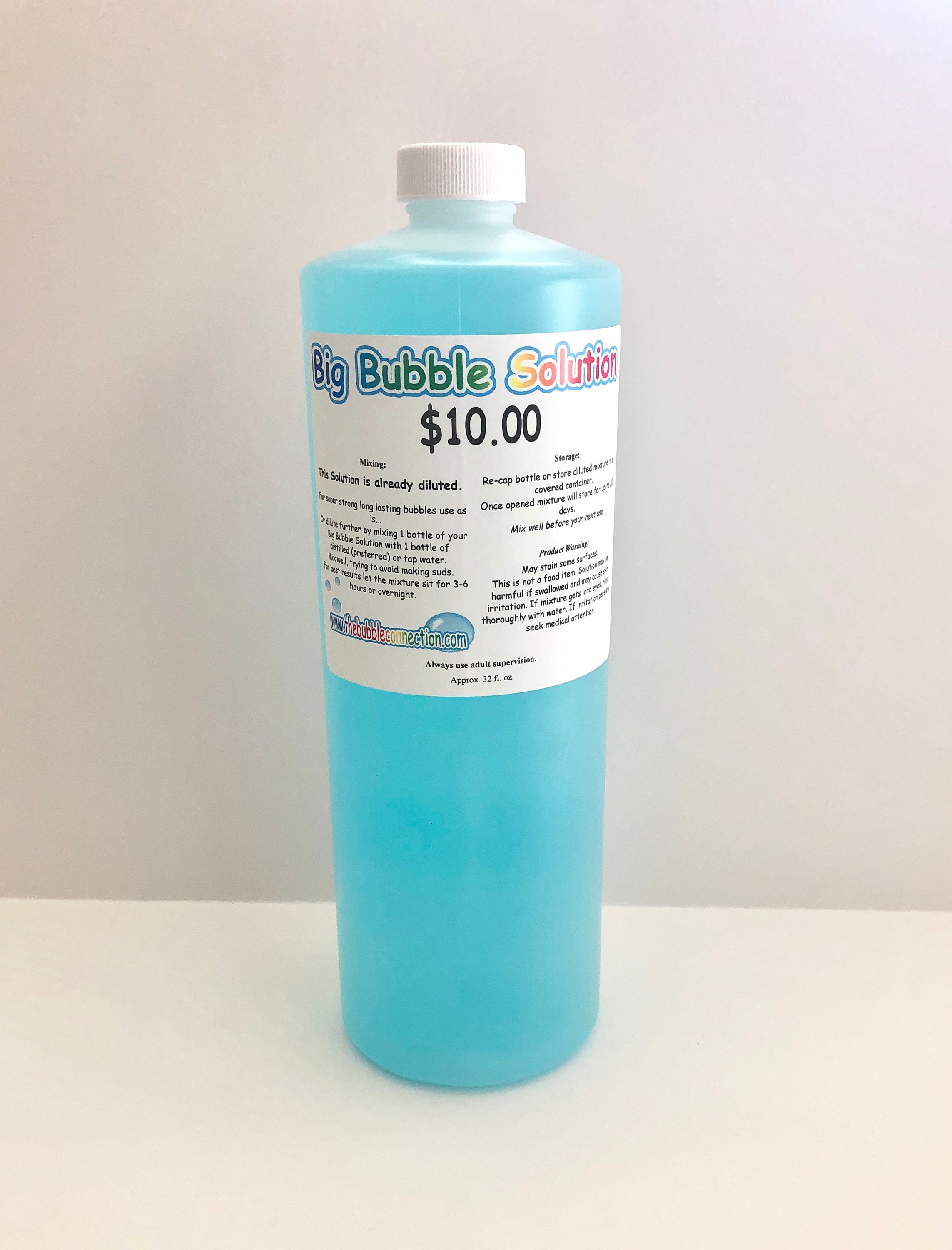 32 oz. Bottle of Big Bubble Solution Bubble Juice Bubble | Etsy