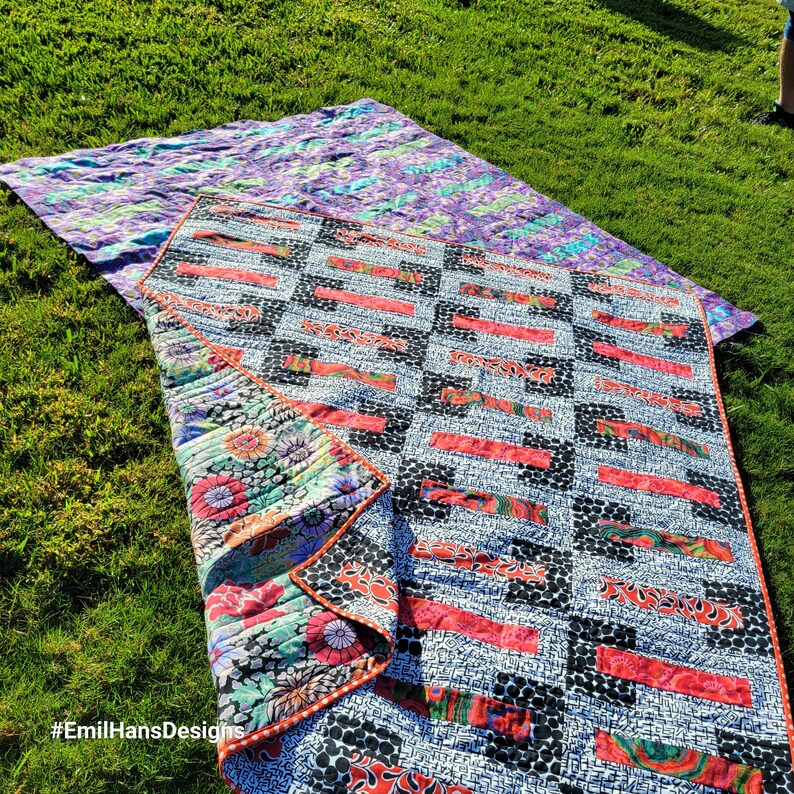 Pattern: Alternating Steps Quilt and Table Runner 55.5 X 65.5 Inches ...