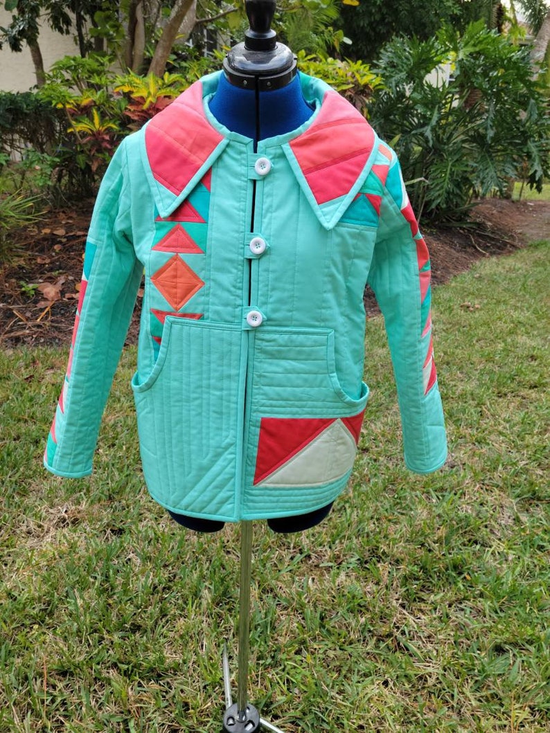 Machine Quilted Hooded or Collar Jacket Made to Order. You - Etsy