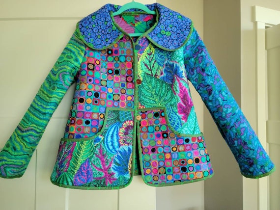 Machine Quilted Hooded or Collar Jacket Made to Order. You - Etsy
