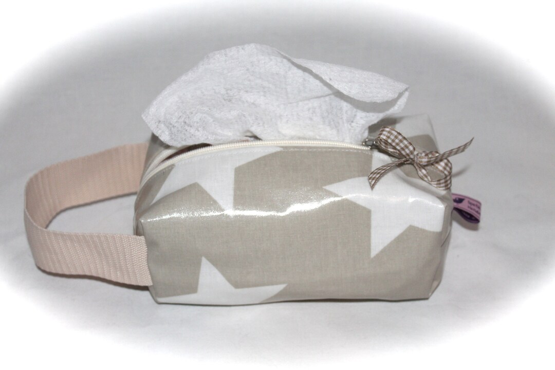 Wet Wipe Bag for 80 Pack Large Pack Stars Beige Young Girl Gift Birth ...