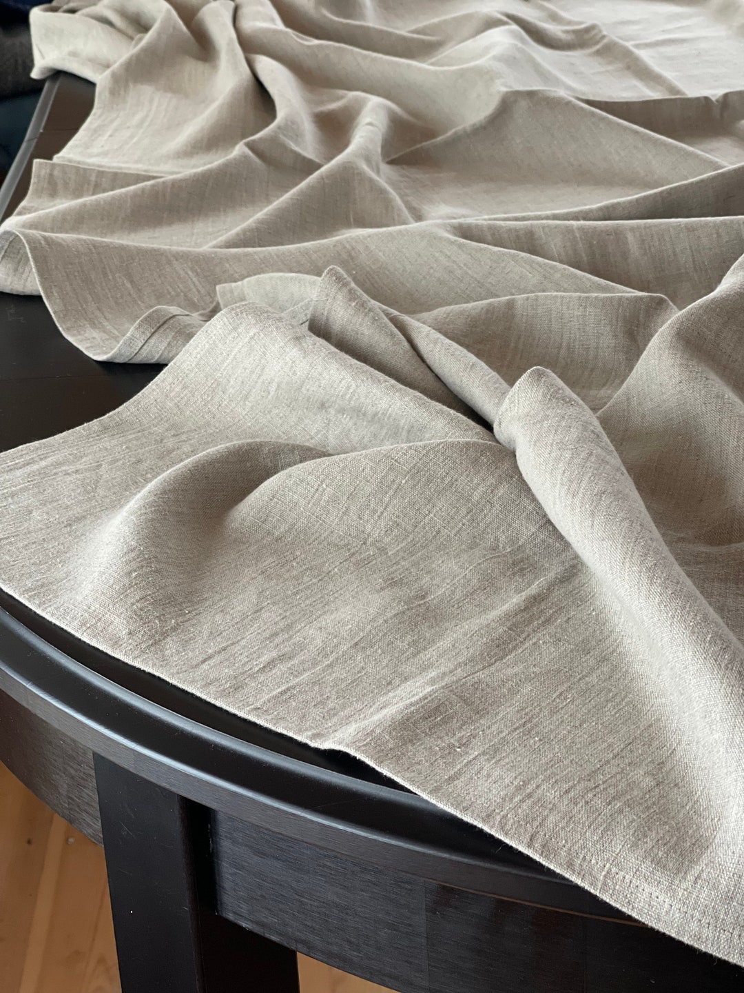 Stonewashed Linen Tablecloth Natural Grey Linen Colour/not Coloured ...