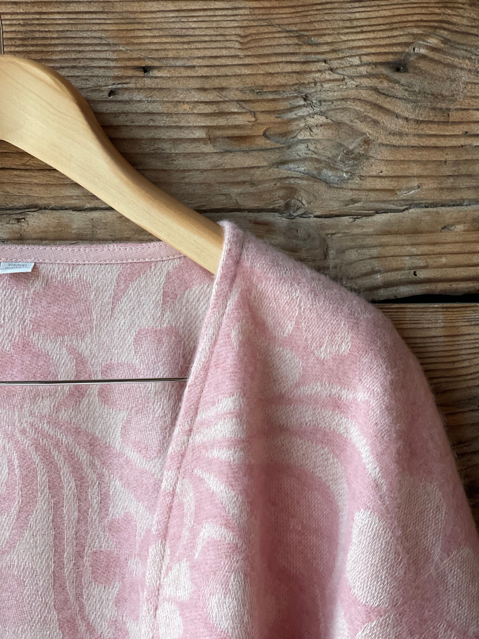 Soft Pink Open Cape Poncho for Women and Men Cashmere Wool Blanket ...