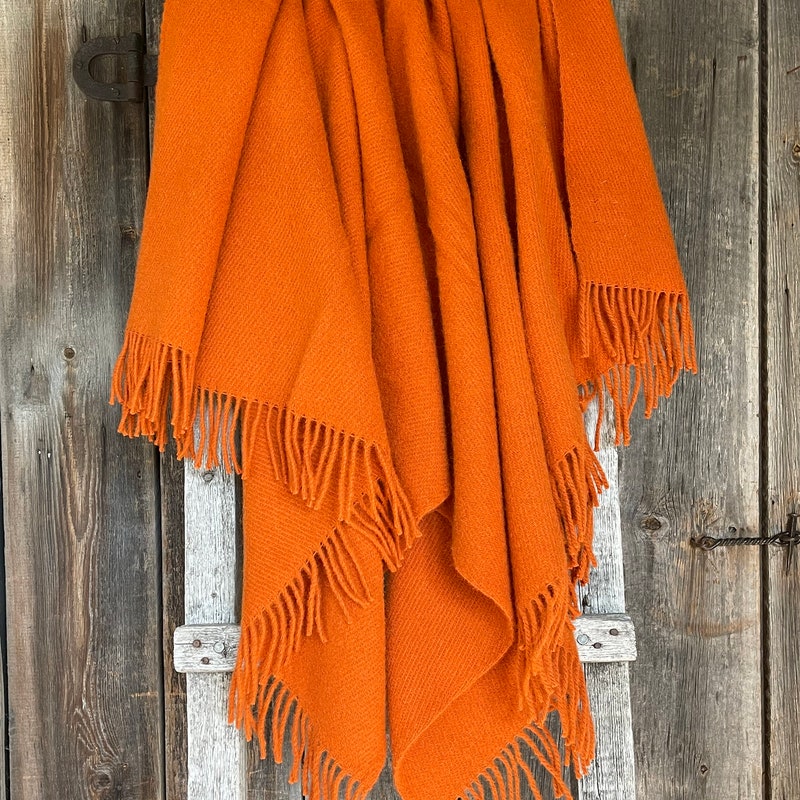 Orange Blanket - Etsy