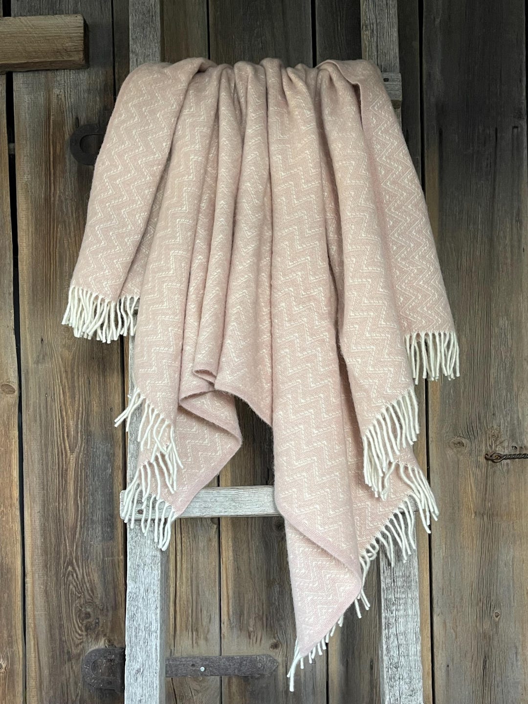 Light Pink Wool Throw Blanket Powder Pink Wool Throw Blanket White ...