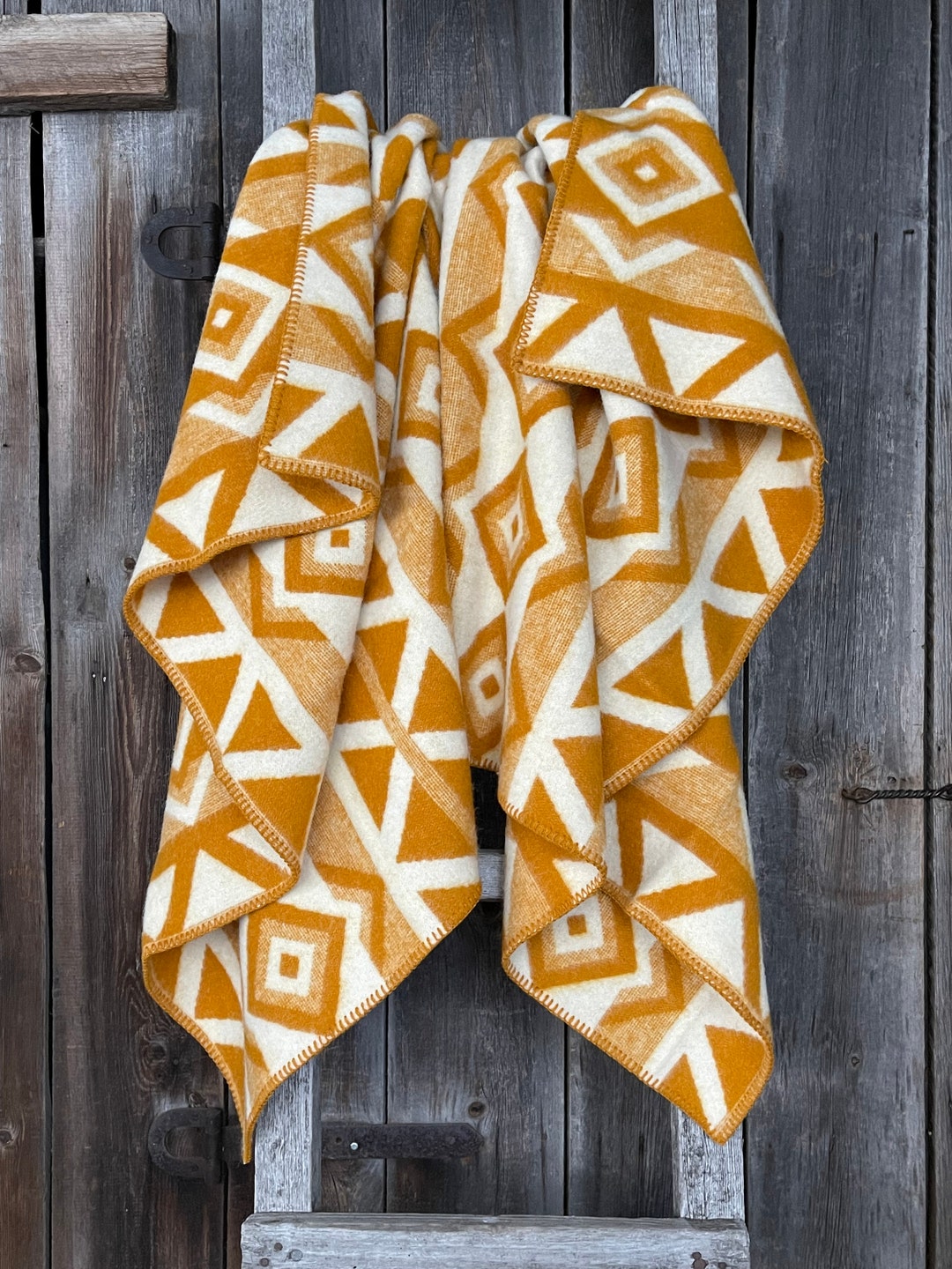 Mustard Yellow Lambswool Blanket Mustard Blanket Pure Wool Mustard ...