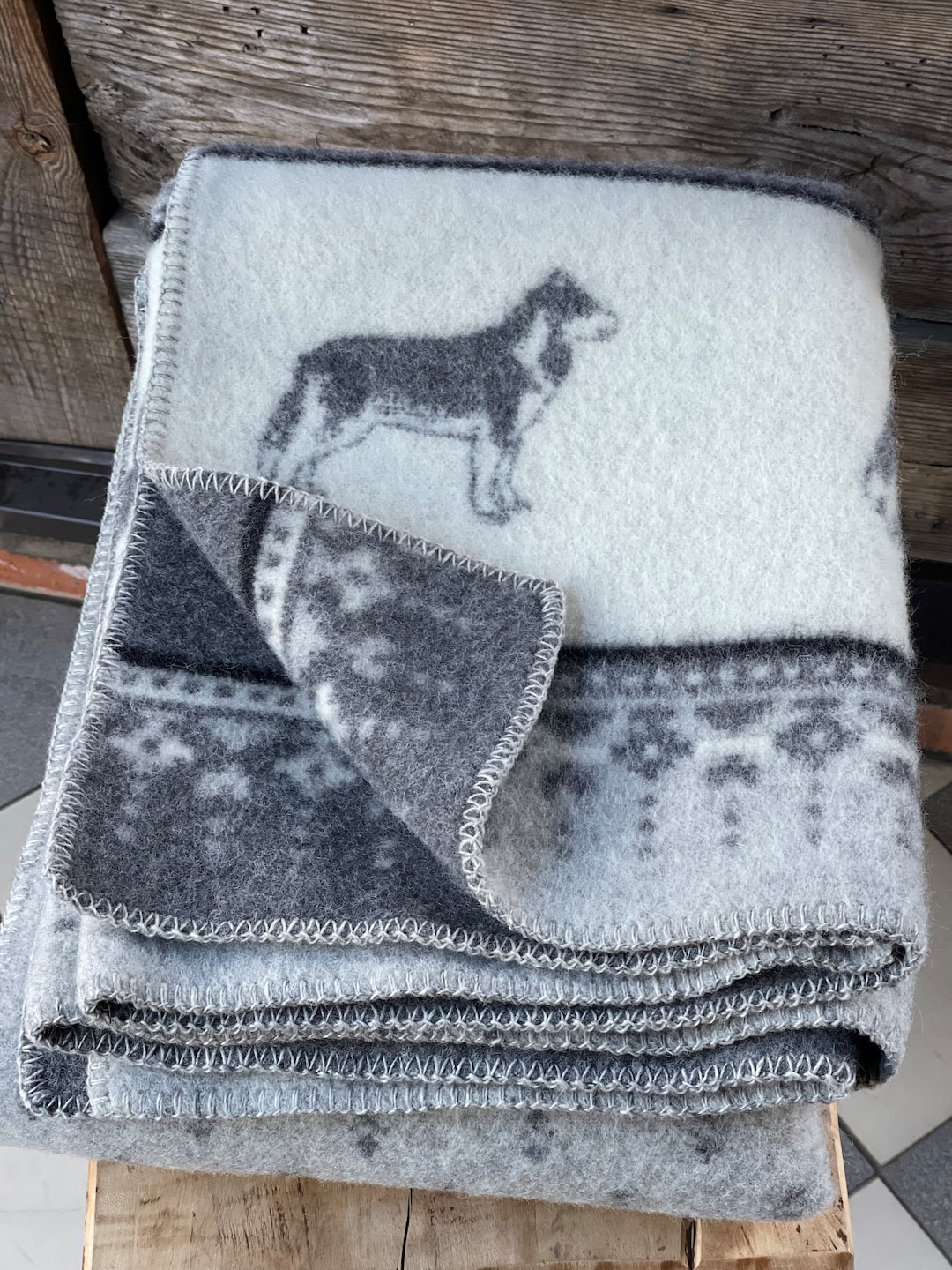Grey Wool Blanket Grey Wolf Pure Lambswool Blanket Pure Wool Grey Wolf ...