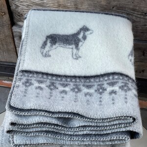 Grey Wool Blanket Grey Wolf Pure Lambswool Blanket Pure Wool Grey Wolf ...