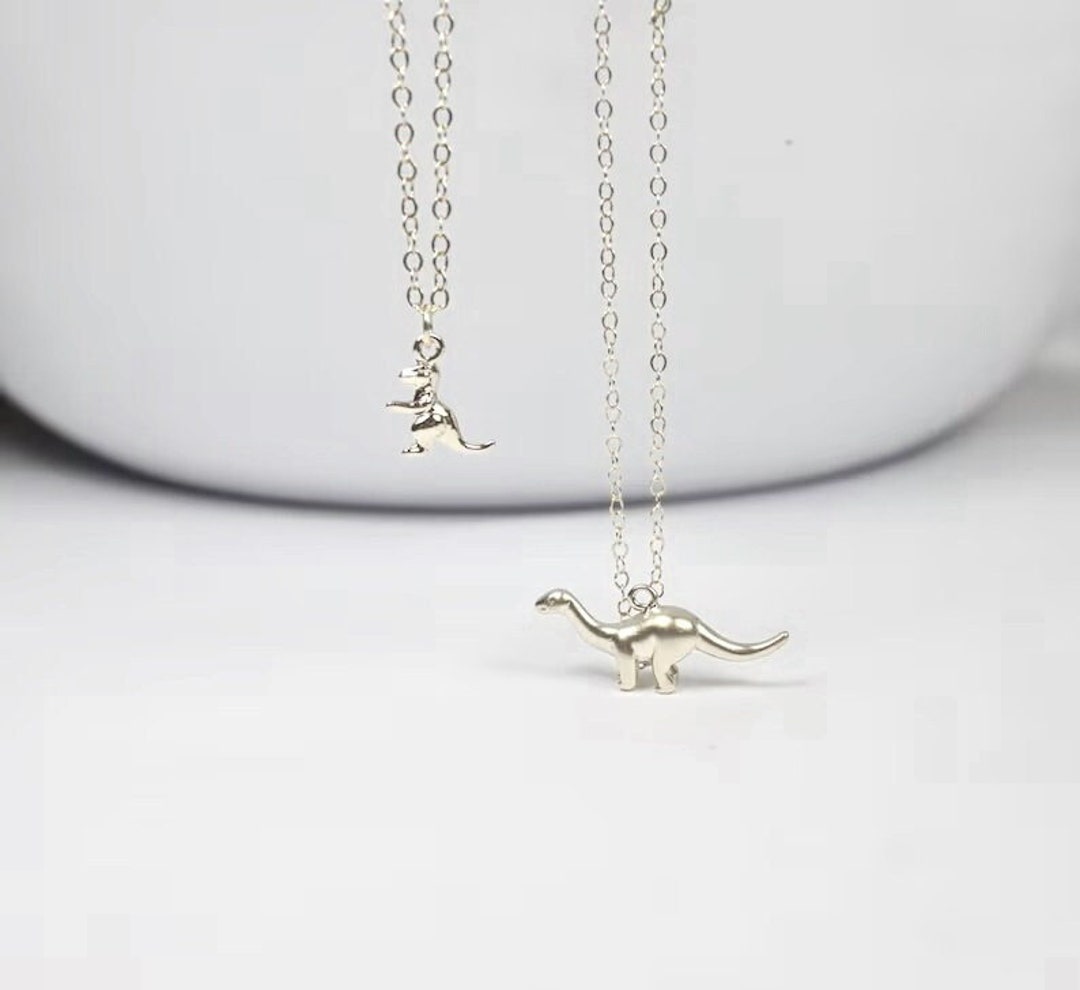 Dinosaur Necklace, T-rex Pendant, Prehistoric Jewelry, Jurassic Charm ...