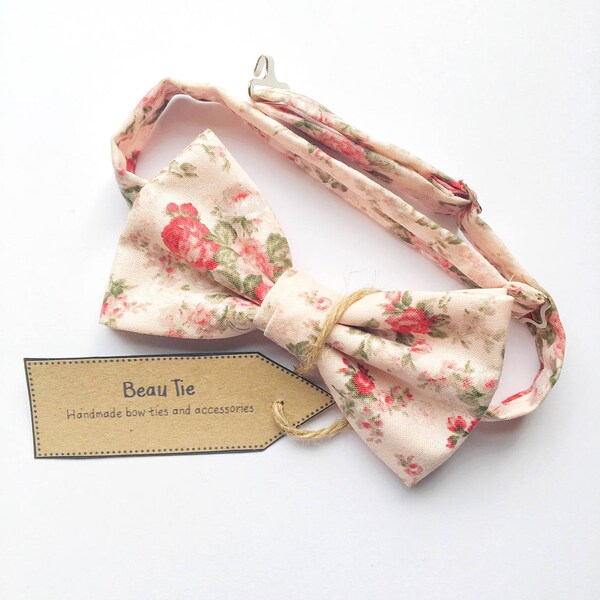 Blush Bow Tie - Etsy