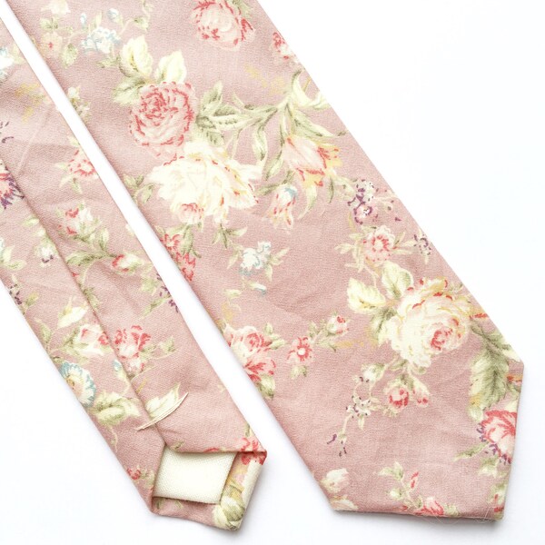 Blush Floral Ties - Etsy
