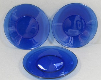 Cobalt Blue Glass Plates | Etsy