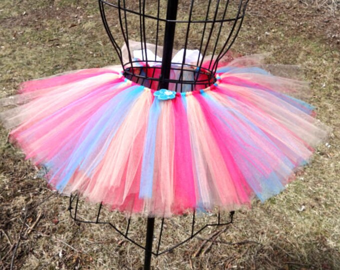 Toddler Multi Colored Tutu, Toddler Tutu, Baby Birthday Tutu, Baby Tutu ...