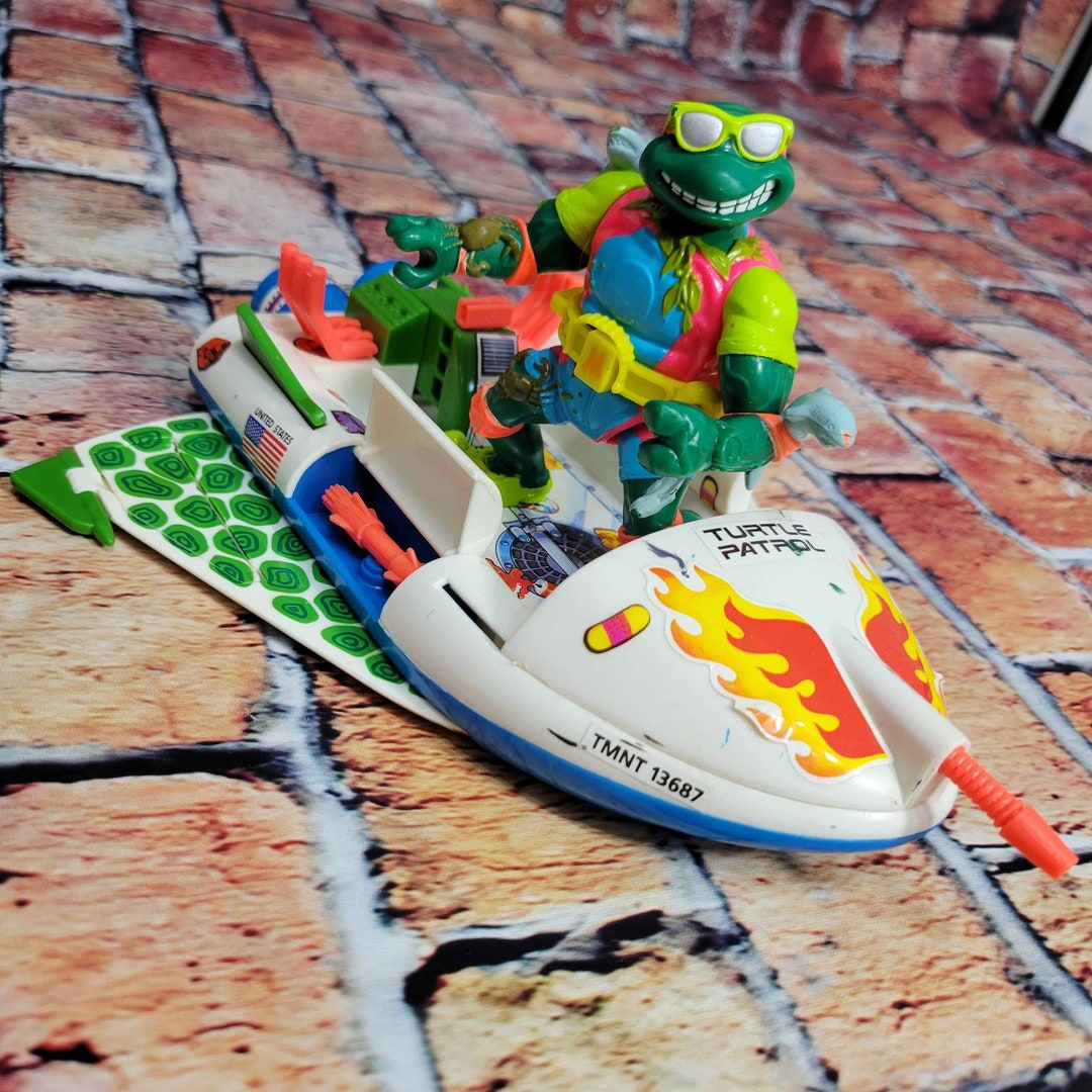 TMNT Near Complete Muta-raft and Sewer Surfin' Mike - Etsy