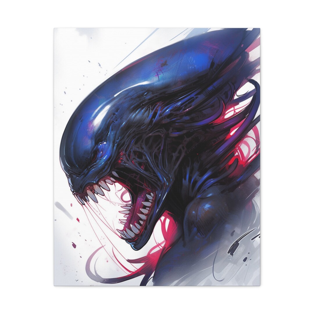 Xenomorph Anime Canvas Gallery Wraps - Etsy