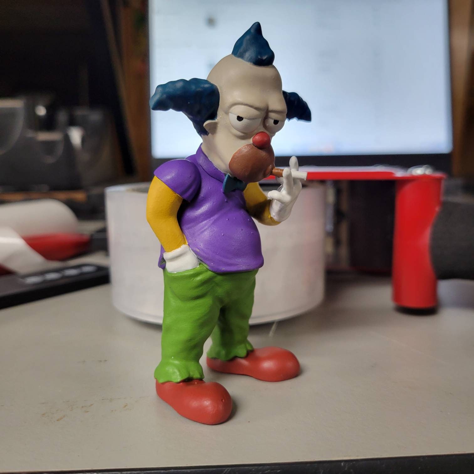 Krusty the Clown Mini Figure - Etsy UK