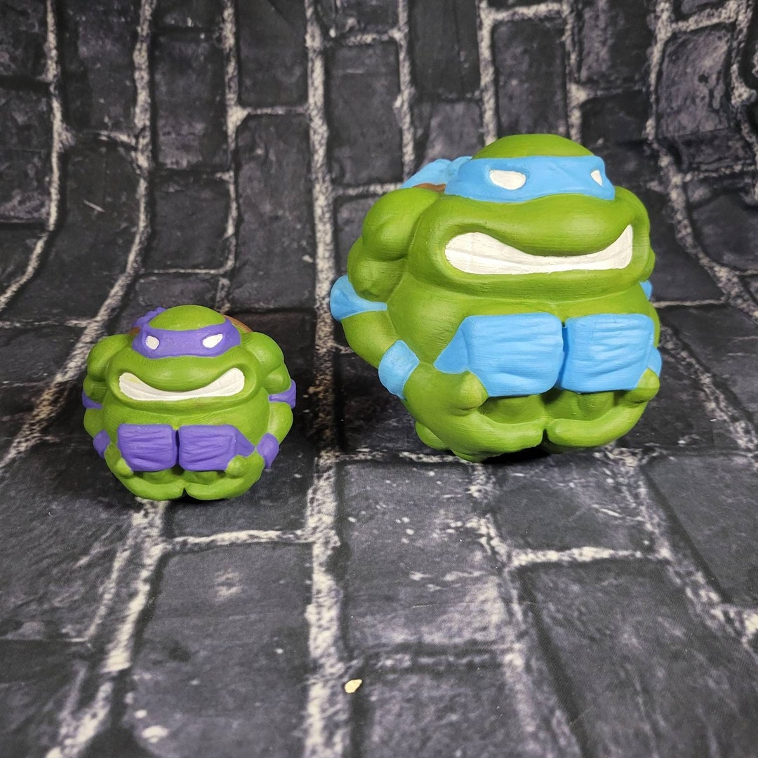 Ninja Turtle Ballz 3D Printed Hand Painted Vintage Figure - Etsy