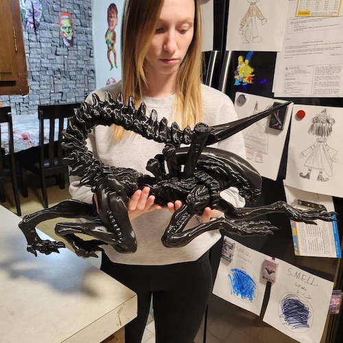 Kermit the Xenomorph 3D Printed Model by Hex3d - Etsy