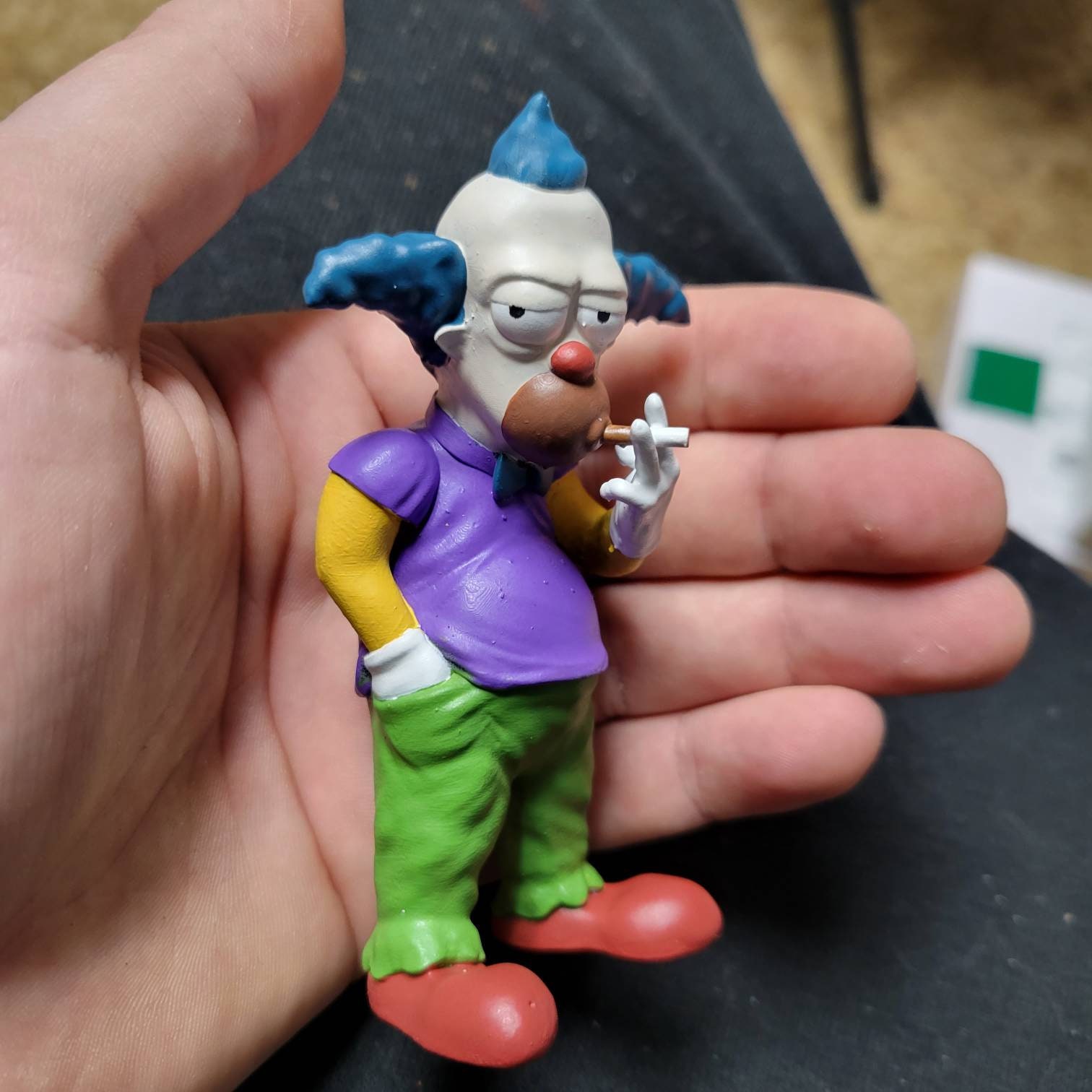 Krusty the Clown Mini Figure - Etsy UK