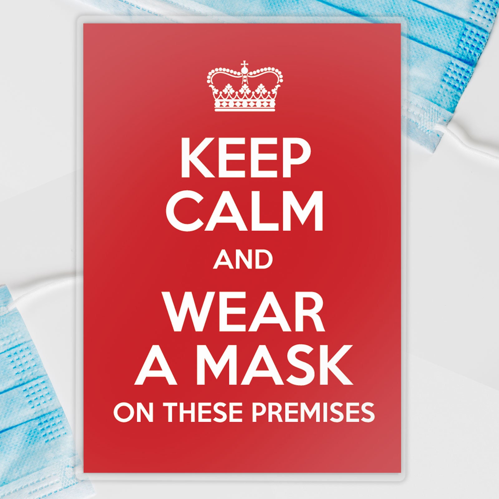 A4 Keep Calm and Wear a Mask on These Premises Sign Notice WAM08 - Etsy UK
