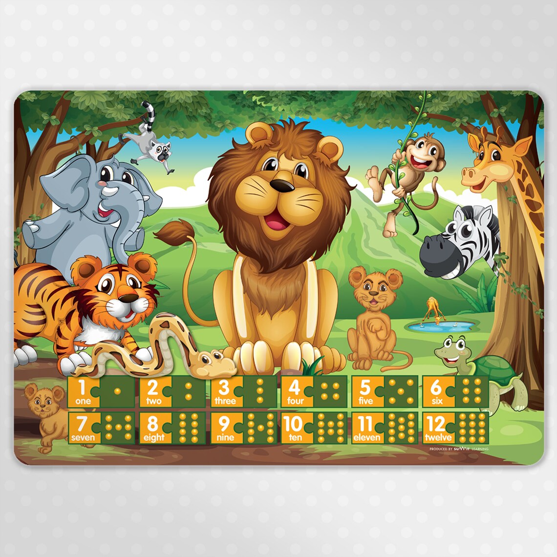 Jungle Numbers Children's Educational Poster Placemat - Etsy UK