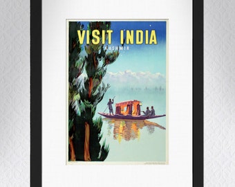 Kashmir Travel Poster - Etsy
