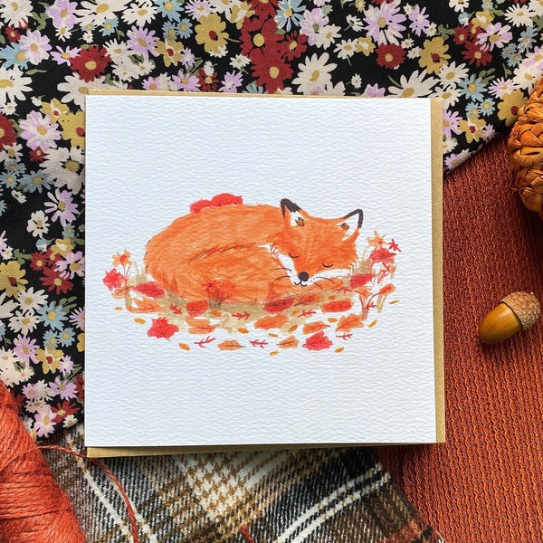 Fox Card - Etsy UK