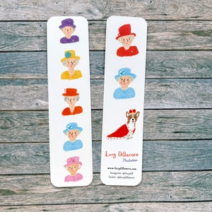 Queen Elizabeth Double Sided Bookmark (52mm X 210mm) Royal Family ...