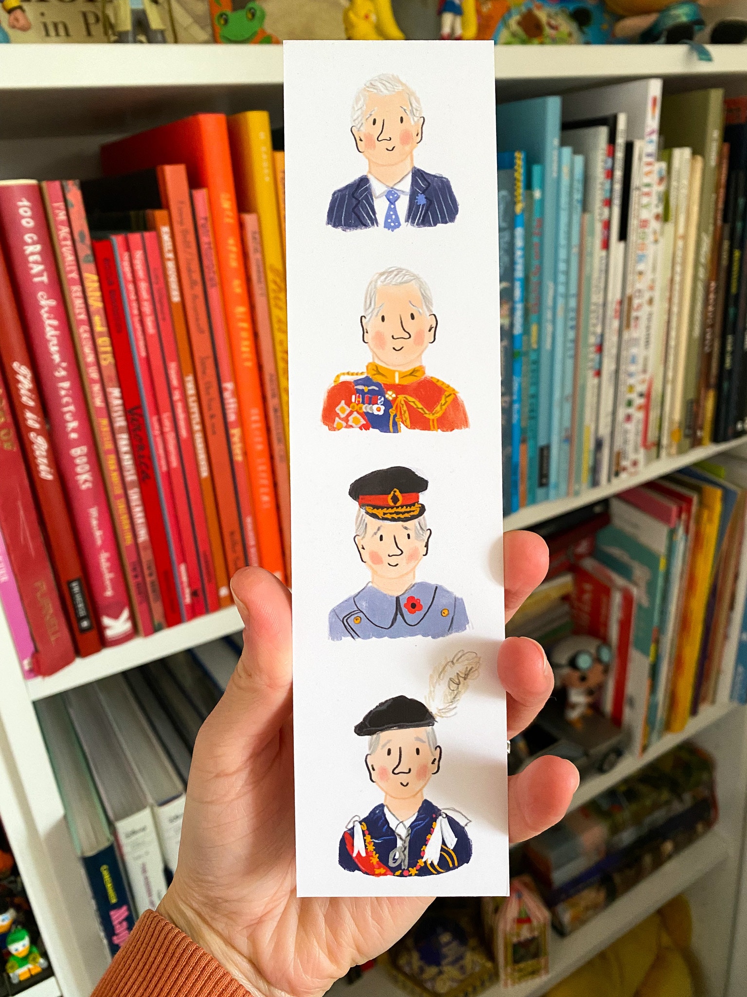 King Charles III Double Sided Bookmark 52mm X 210mm Royal Family ...