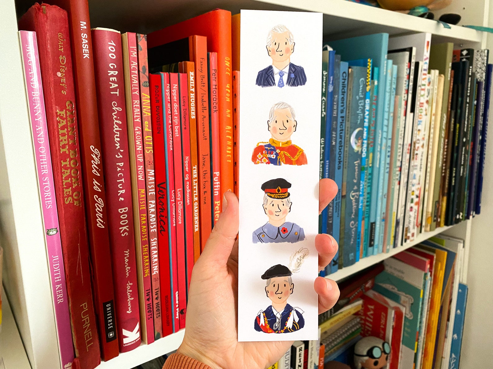 King Charles III Double Sided Bookmark 52mm X 210mm Royal Family ...