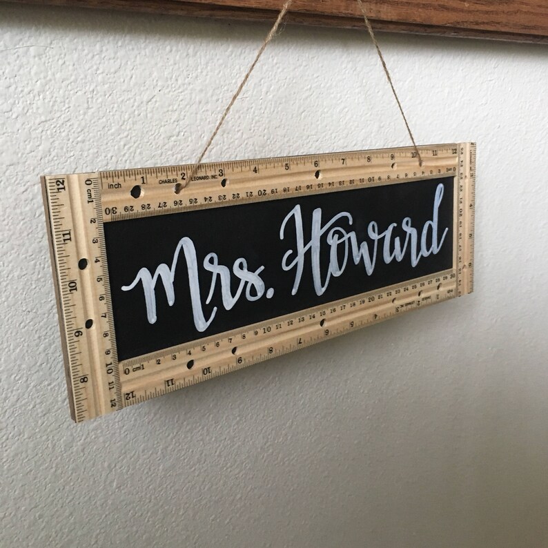 Teacher Sign Personalized Classroom Education Gift - Etsy
