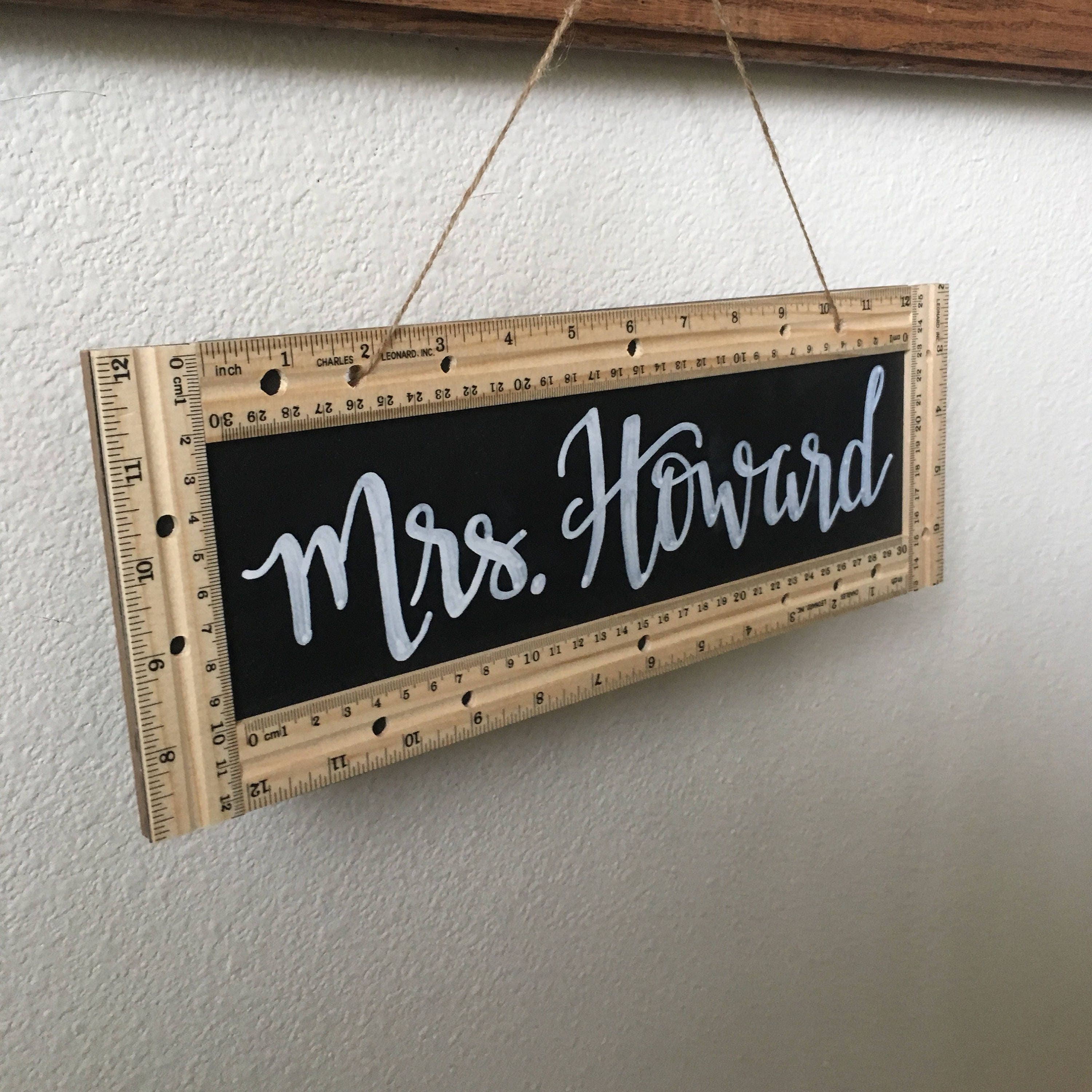 Teacher Sign Personalized Classroom Education Gift - Etsy
