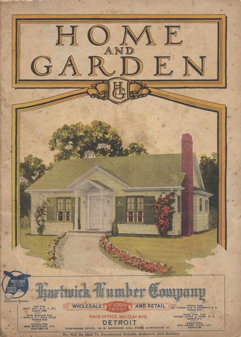 1925 Home and Garden by Wm. A. Radford | Vintage Color House Plans ...
