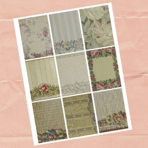 1920s Wallpaper Designs - 2 Digital Collage Sheets - Vintage ...