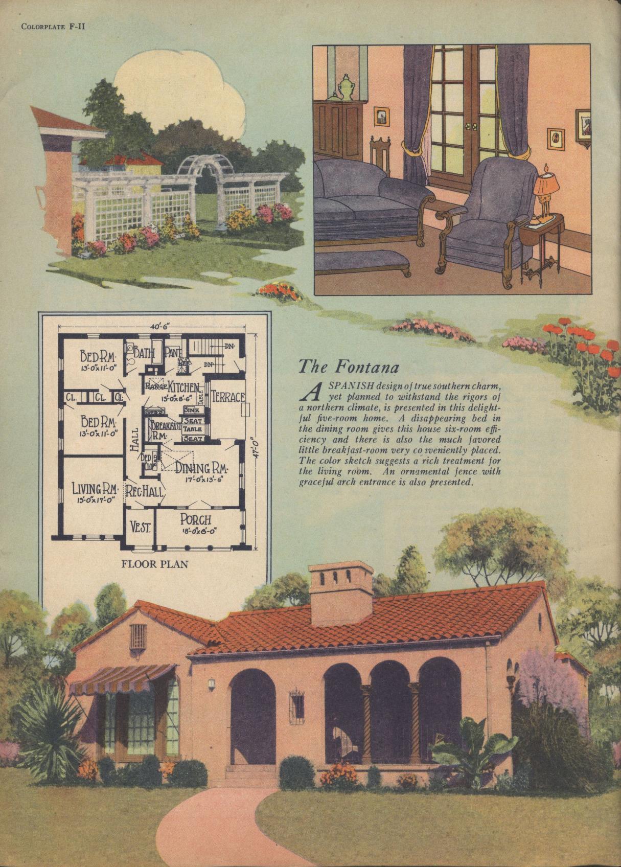 1925 Home and Garden by Wm. A. Radford | Vintage Color House Plans ...