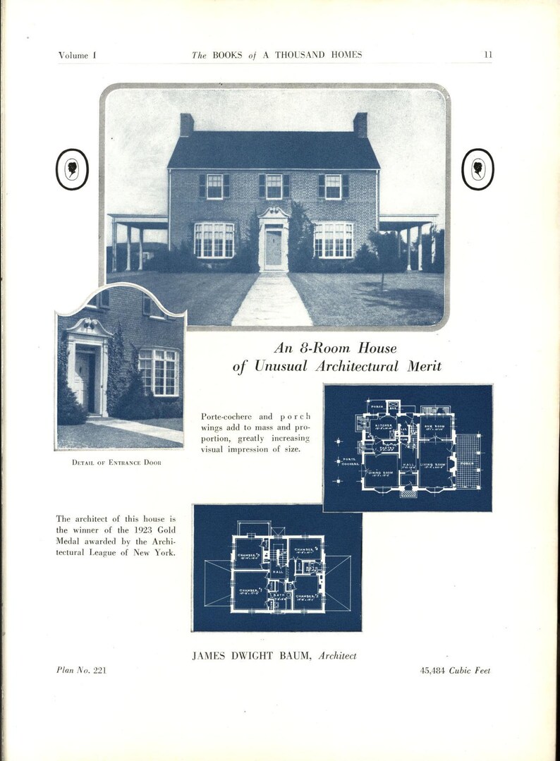 1923 Vintage Home Plans - 500 Classic Designs From the Books of a ...