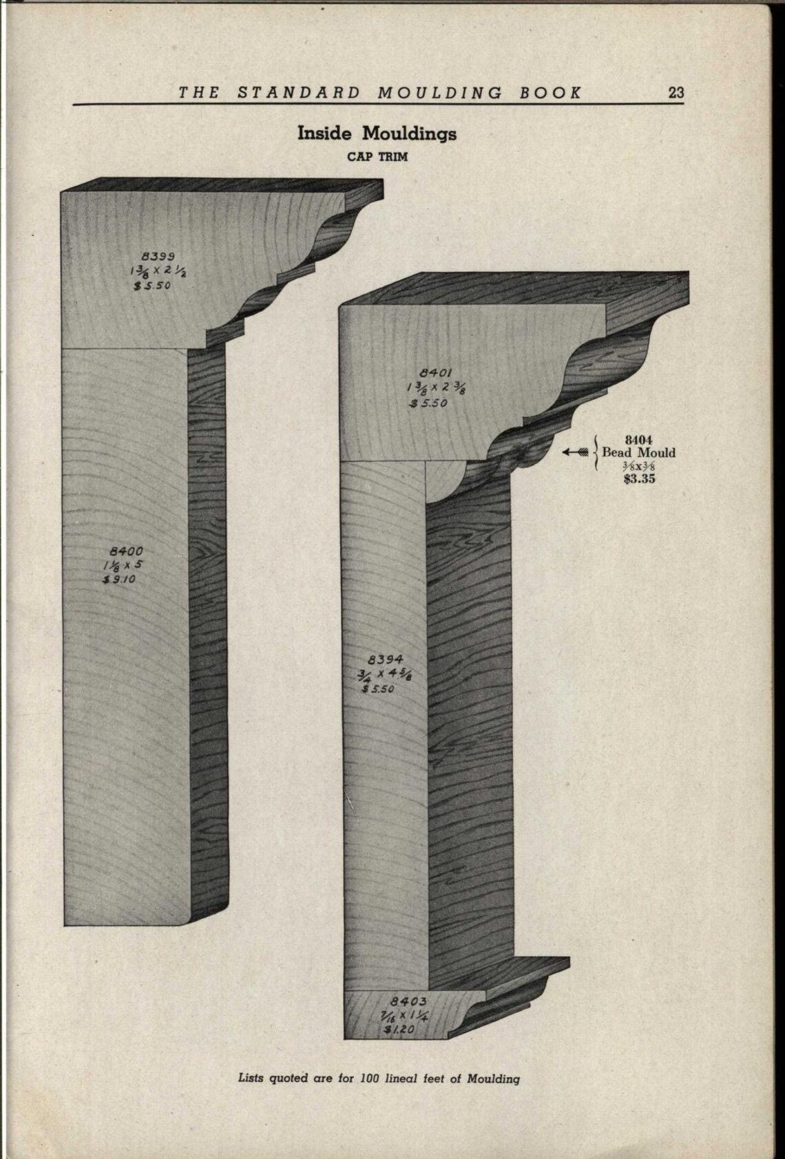 Antique standard Moulding Digital Ebook Instant Download PDF Vintage ...