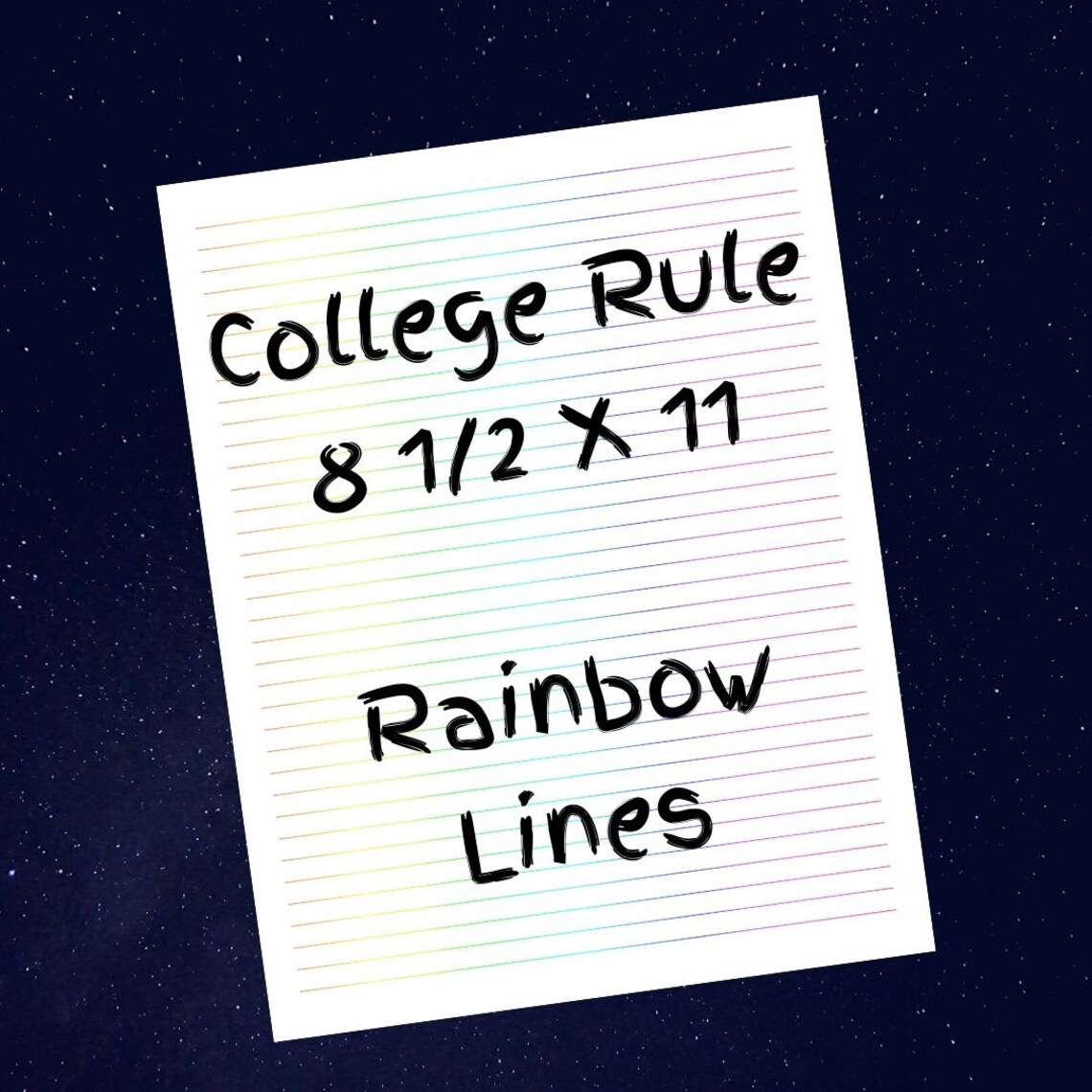 2 Printable Rainbow Colored Lined Pages Rainbow Colorful Lines Digital ...