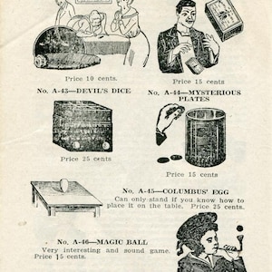 Vintage Magic Trick Catalogs (1913) | Oaks Latest Tricks Nos. 21 & 22 ...