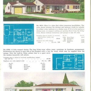 100 Vintage House Plans PDF | Garlinghouse Catalog | Mid Century Home ...