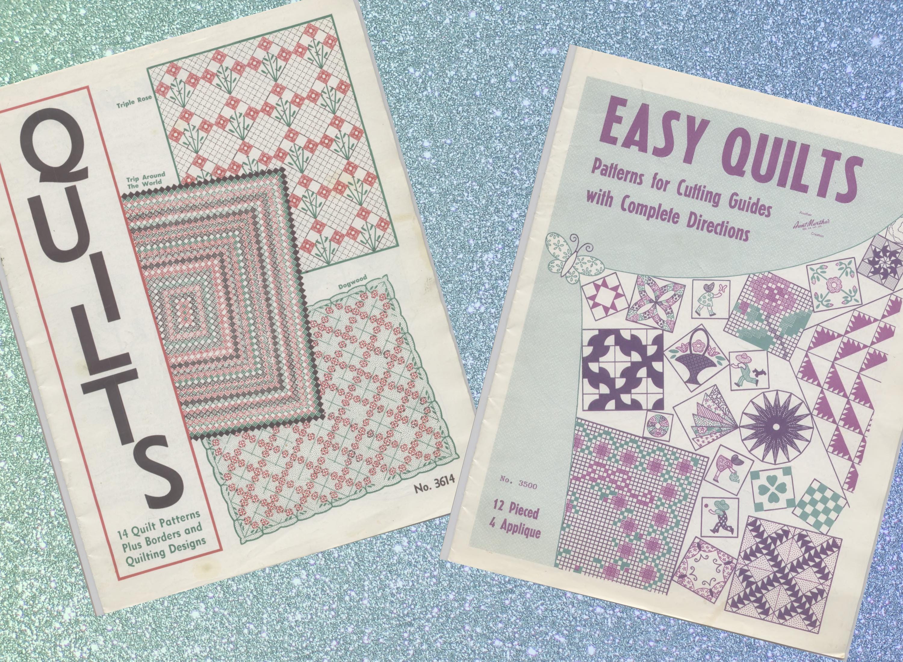 Vintage 1960s Aunt Martha Quilt Pattern Collection - 61 Designs ...