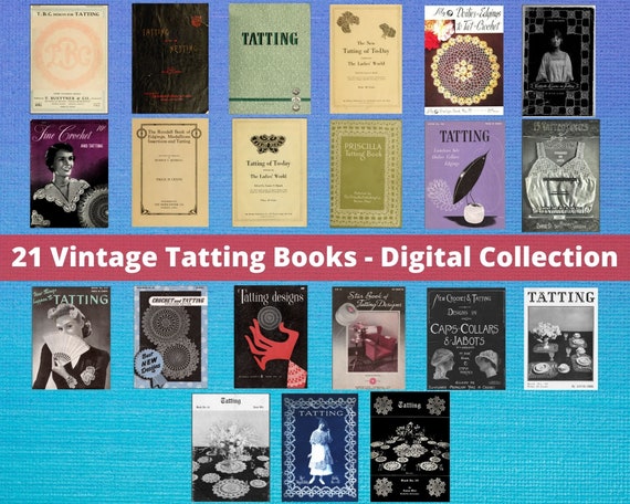 21 Vintage Tatting Digital Books Patterns Original Tat - Etsy