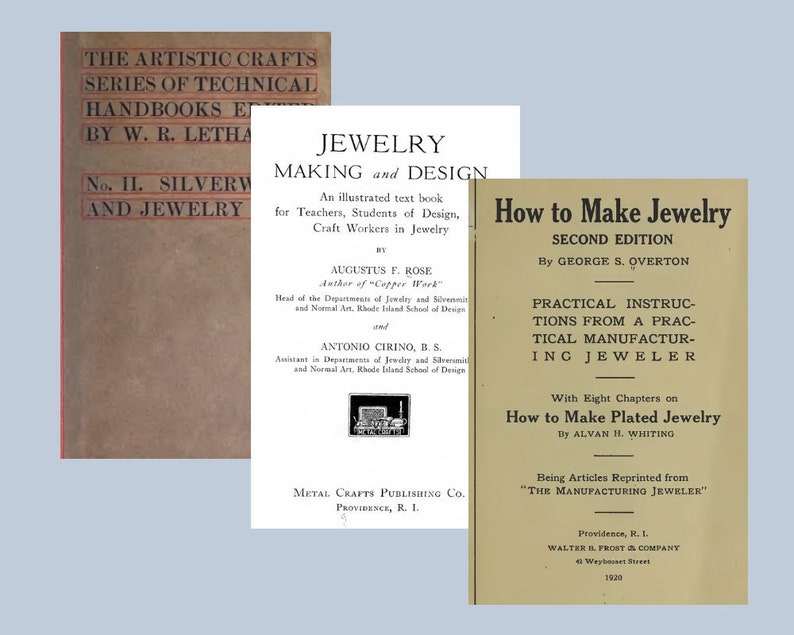 Set of 3 - Vintage Jewelry Making and Silverwork Books - Digital ...